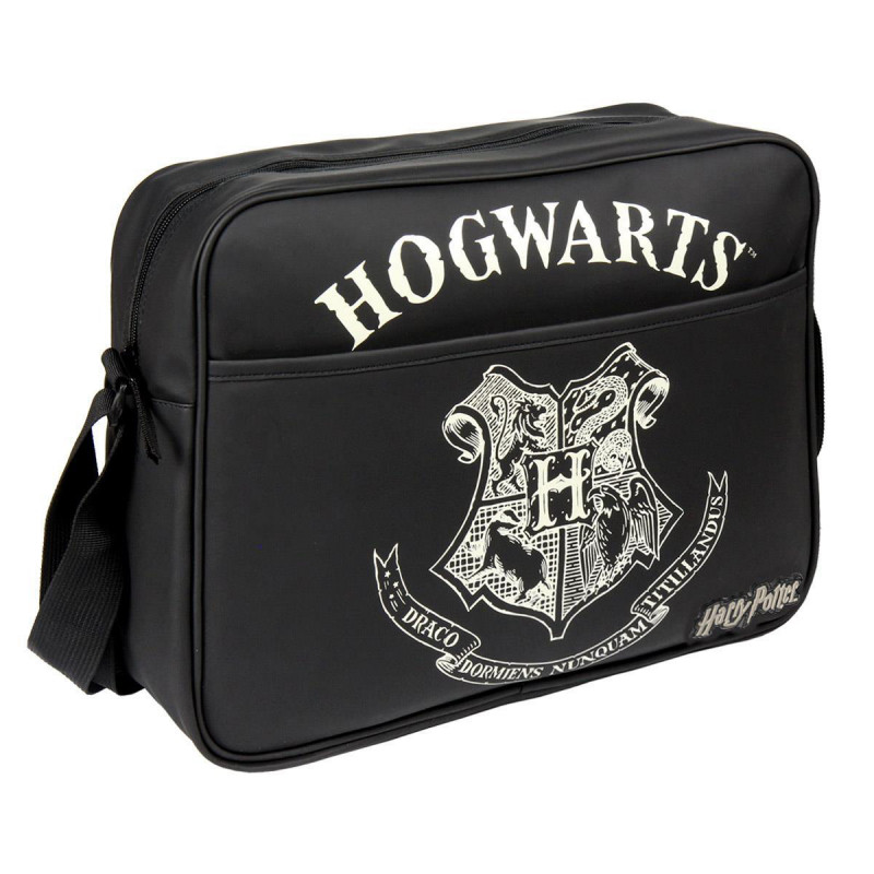 Sacoche à Bandoulière Harry Potter Noir Blason Poudlard Sur Rapid Cadeau